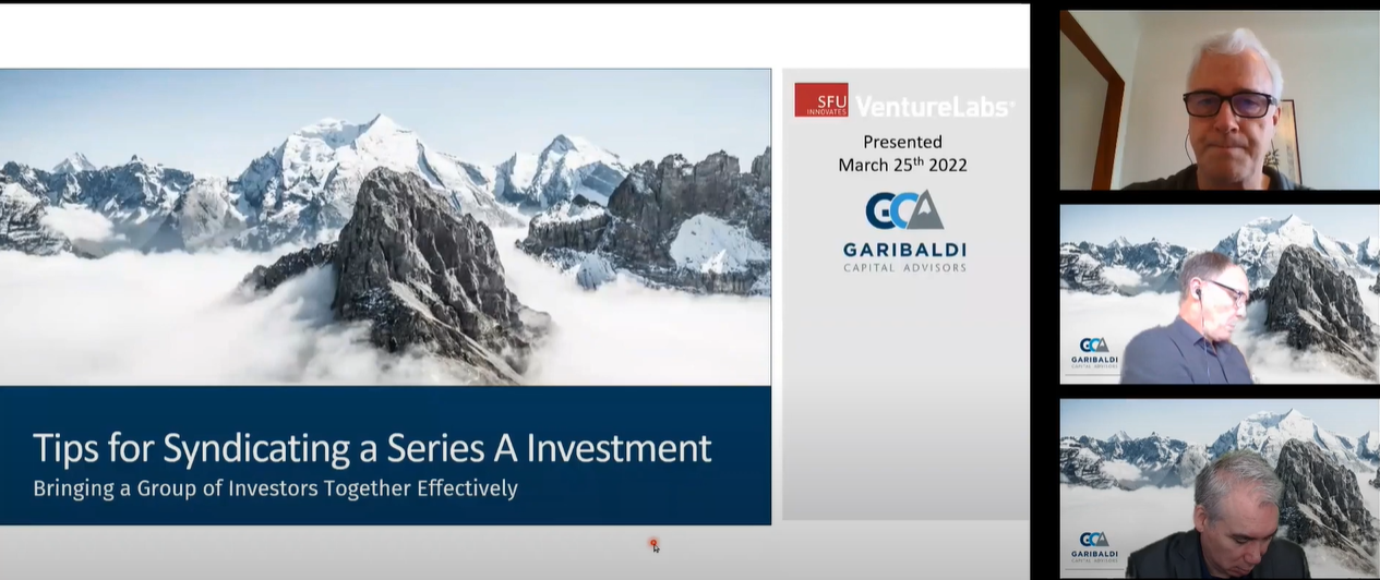 Tips for Syndicating a Series A Investment - SFU VentureLabs