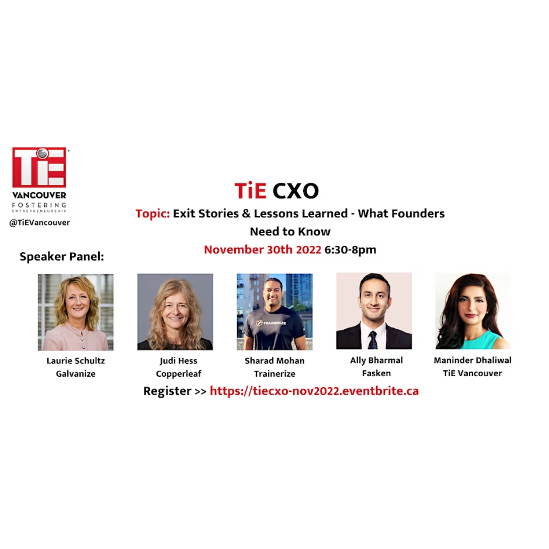 TiE CXO - Exit stories and lessons learned: What founders need to know ...